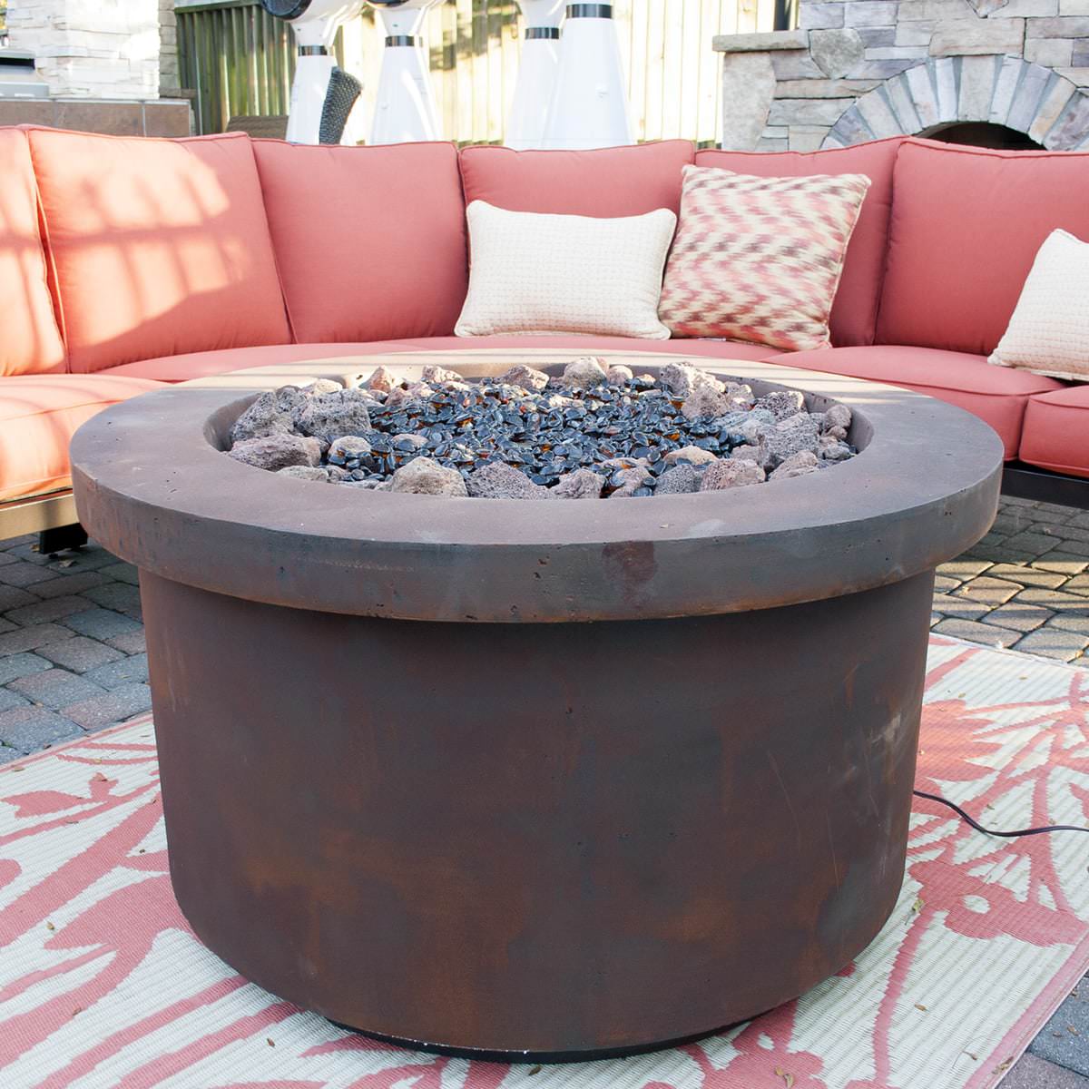 Urban Series Fiery Rust Fire Pit | Family Leisure