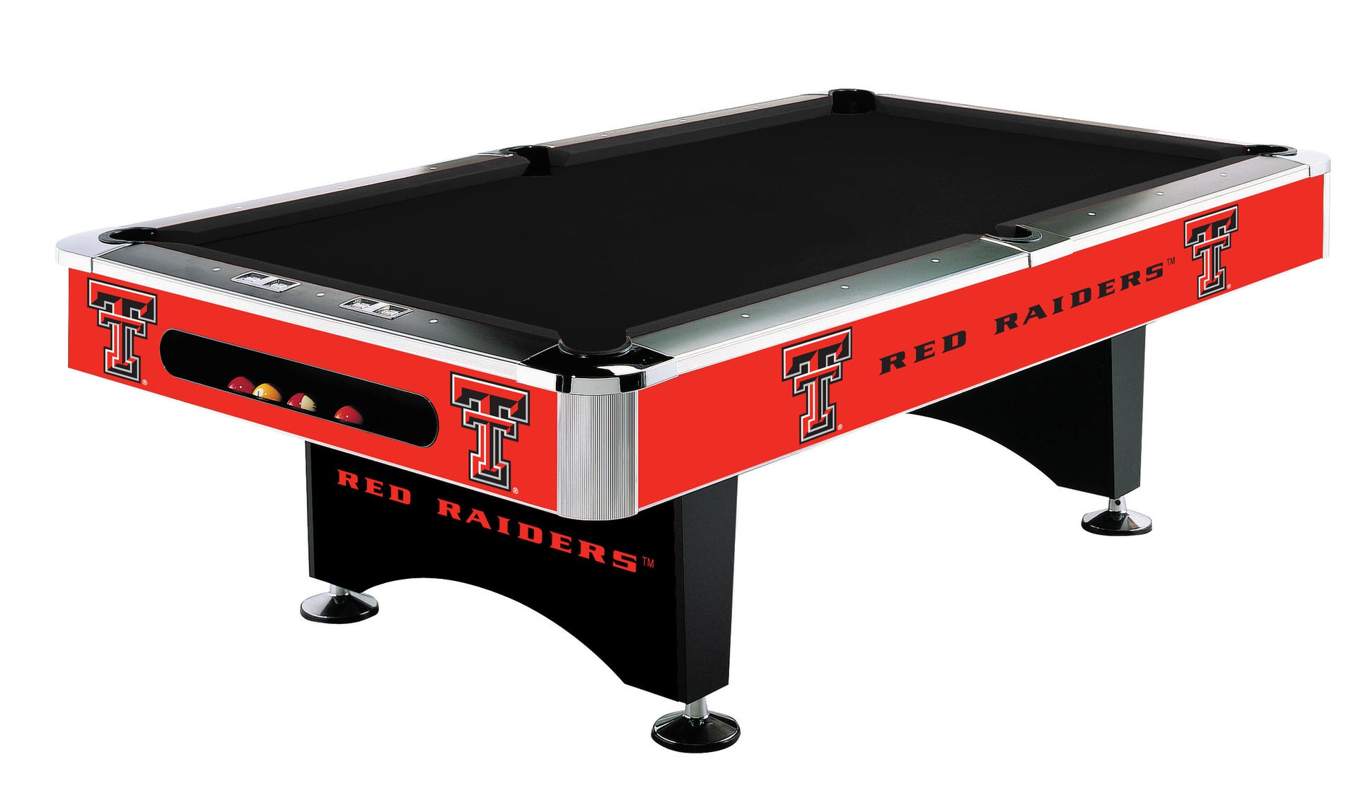 Texas Tech 8' Pool Table Red Raider Fans