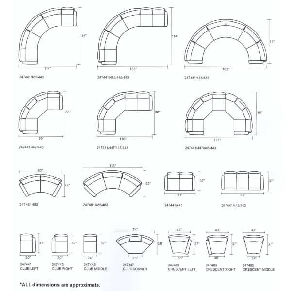Stratford Estate Deep Seating Crescent Sectional by Hanamint