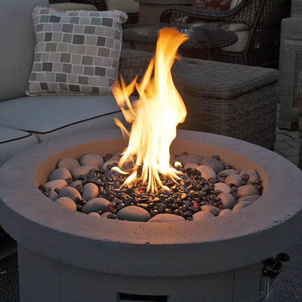 Urban Series Storm Grey Fire Pit - LED
