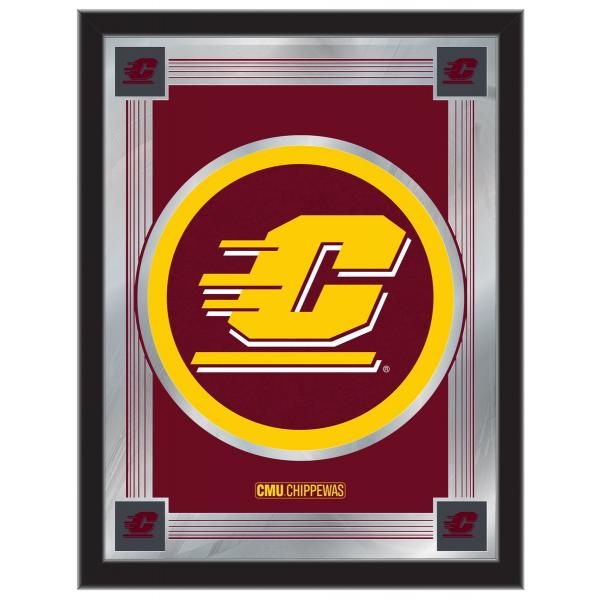 Central Michigan Logo Mirror 17x22 w/ Official College Logo - Family ...
