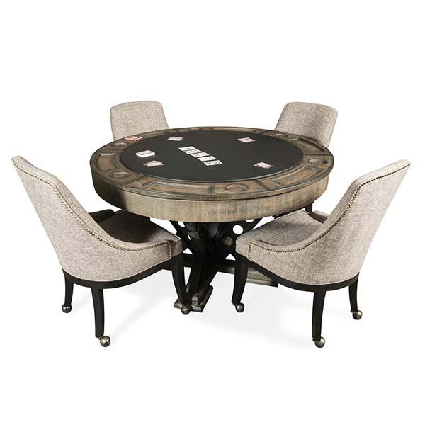 Vienna Round Two-In-One Poker Table Set