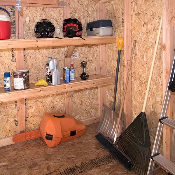 John Deere DIY Ready Shed 8x12 w/ Peak Roof by Backyard Discovery